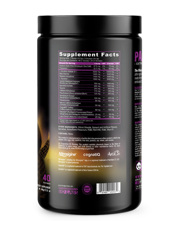 PANDAMIC - Limited Edition Pre Workout (Grape Bubble Gum Flavor) – Panda Supps