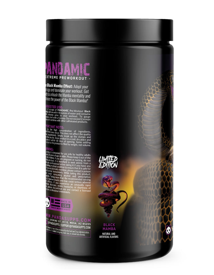 ALL NEW! PANDAMIC - Limited Edition Pre Workout (Grape Bubble Gum Flav ...