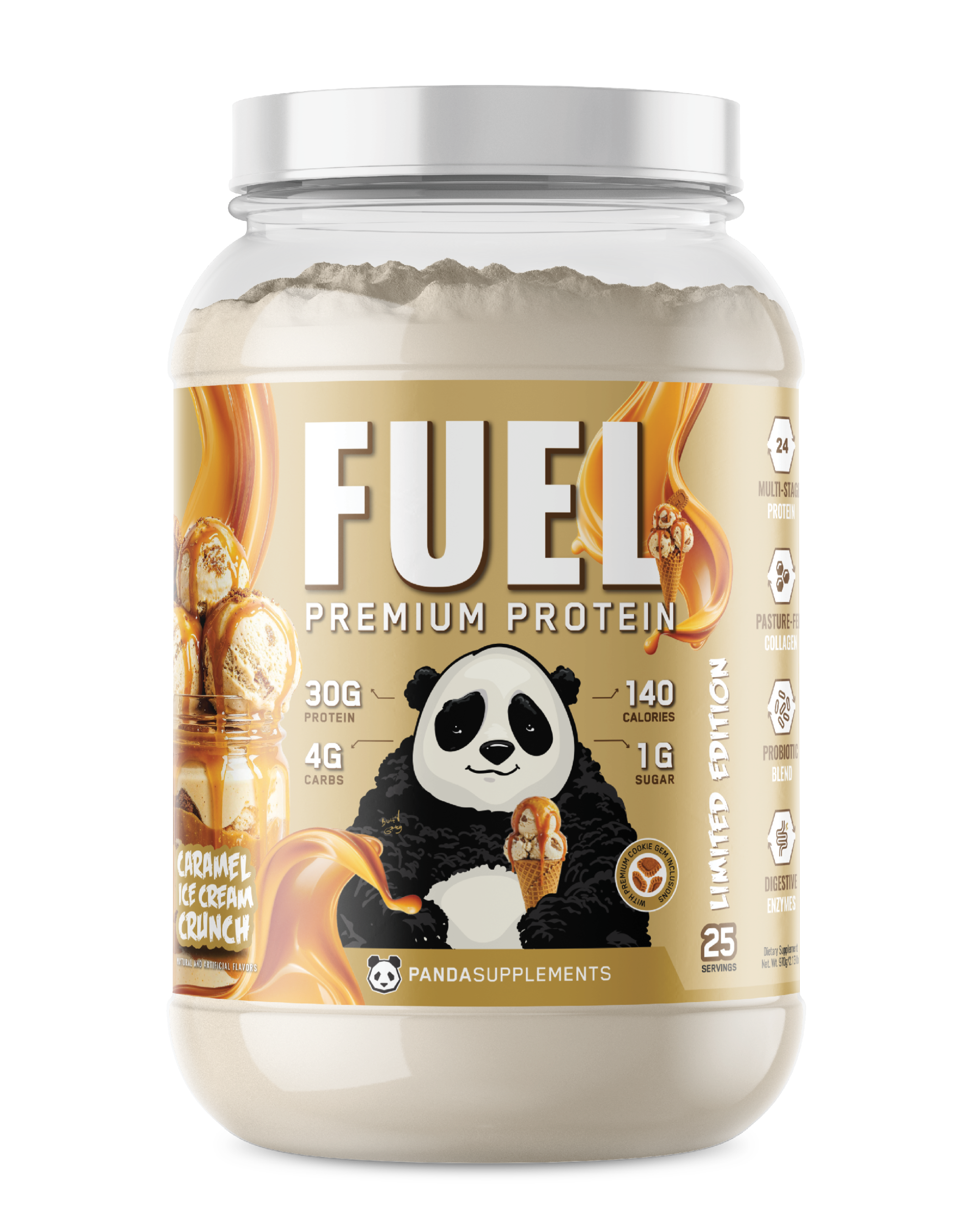Limited Edition FUEL Premium Protein (Caramel Ice Cream Crunch) – Panda ...