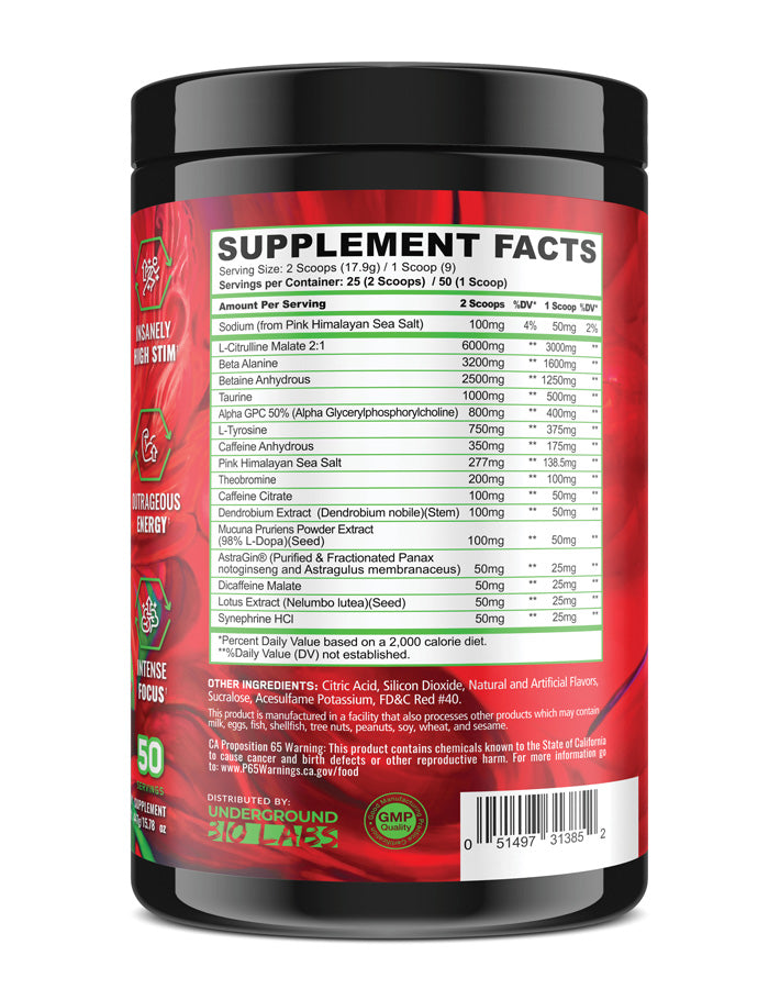 RAMPAGE - EXTREME PRE-WORKOUT – Panda Supps