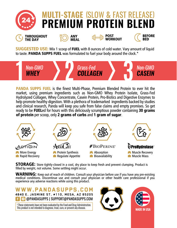 FUEL Premium Protein (Strawberries & Cream) – Panda Supps