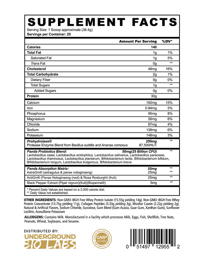 FUEL Premium Protein (Vanilla Ice Cream) – Panda Supps